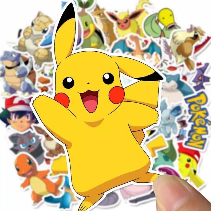 Jual Tersedia 50 pcs stiker motif pokemon pikachu - Sticker pokemon ...