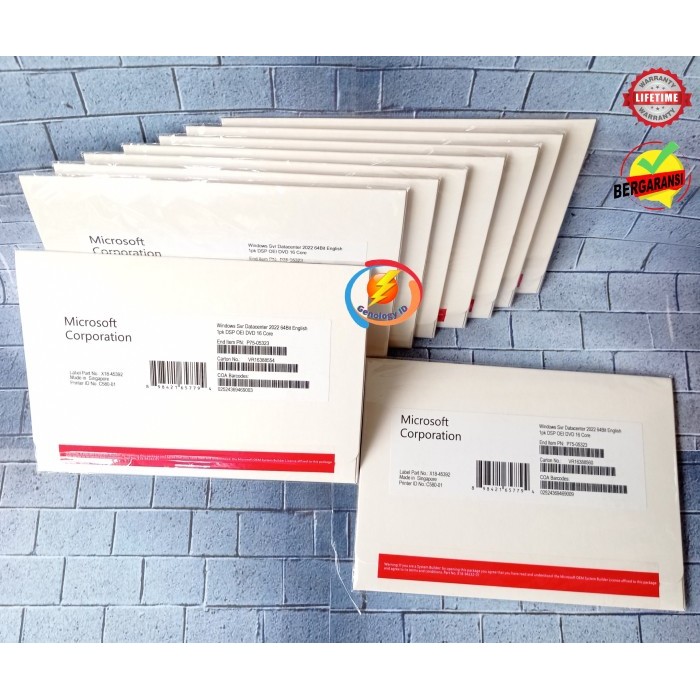 Jual Window Server 2022 Datacenter 16 Core 5 Cal Original Lifetime Pack/box | Shopee Indonesia