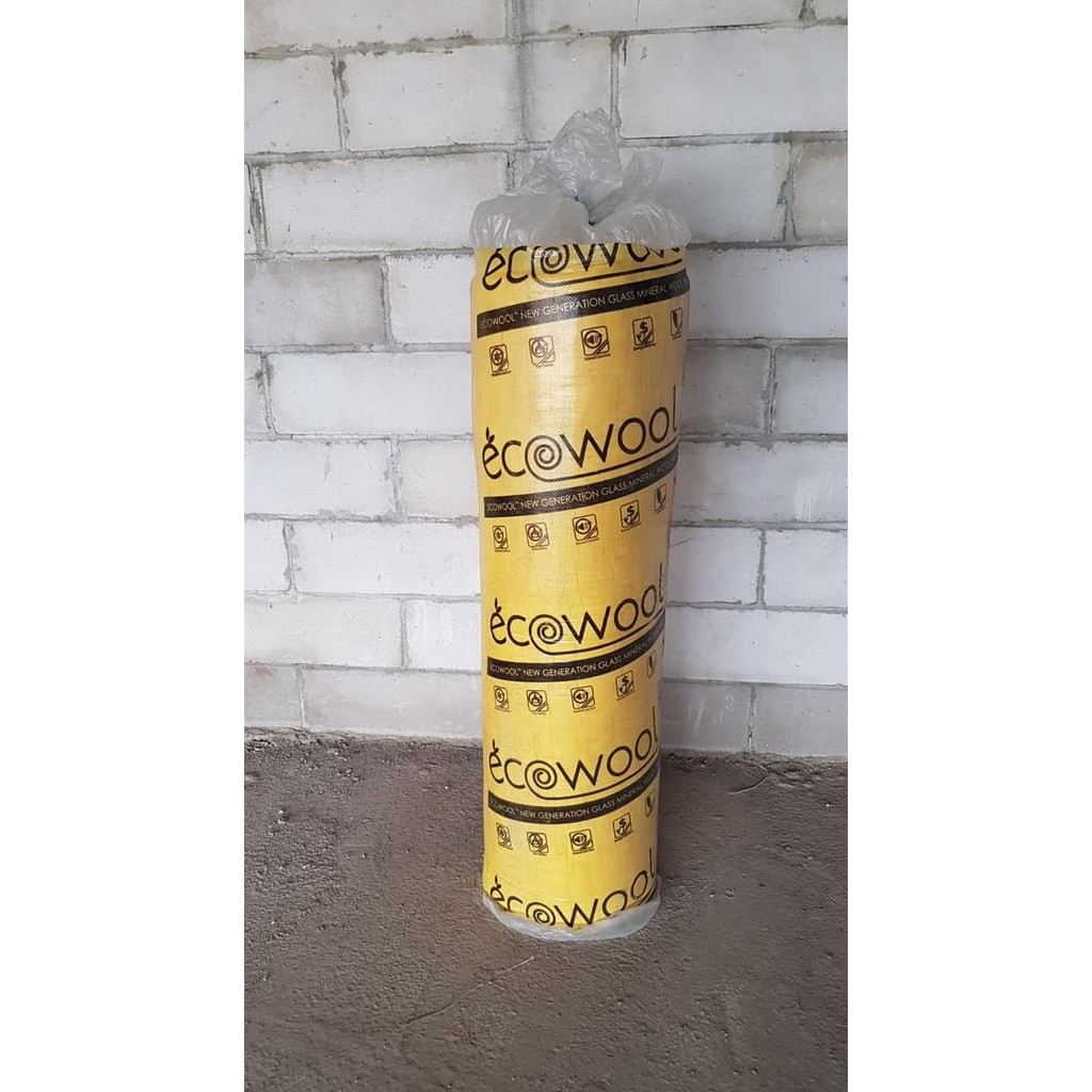Jual GLASSWOOL (PEREDAM SUARA) ECOWOOL UNTUK ATAP / DINDING 1,20 M X 30 ...