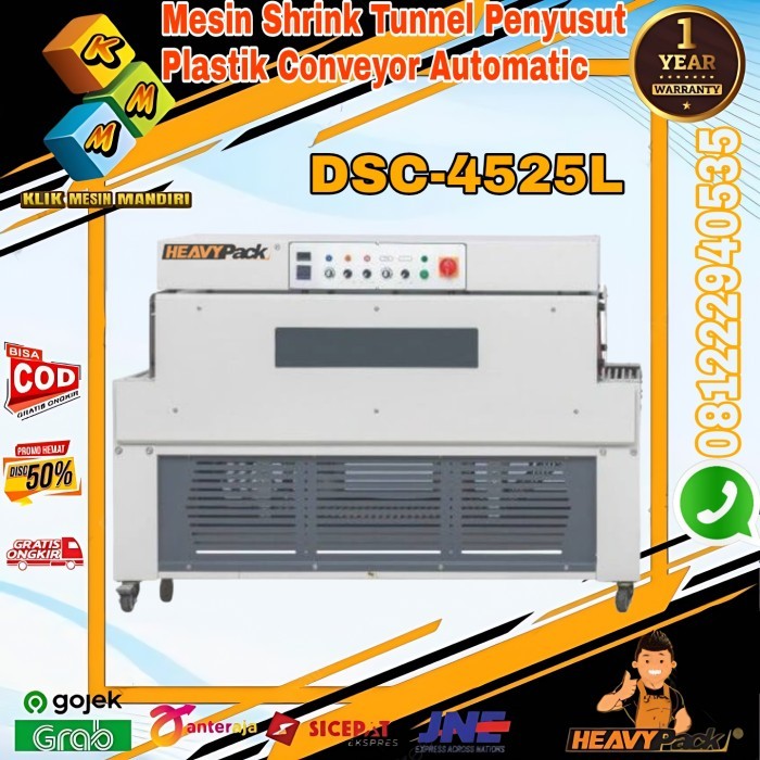 Jual Mesin Shrink Tunnel Mesin Penyusut Plastik Wrapp Dsc-4525L ...