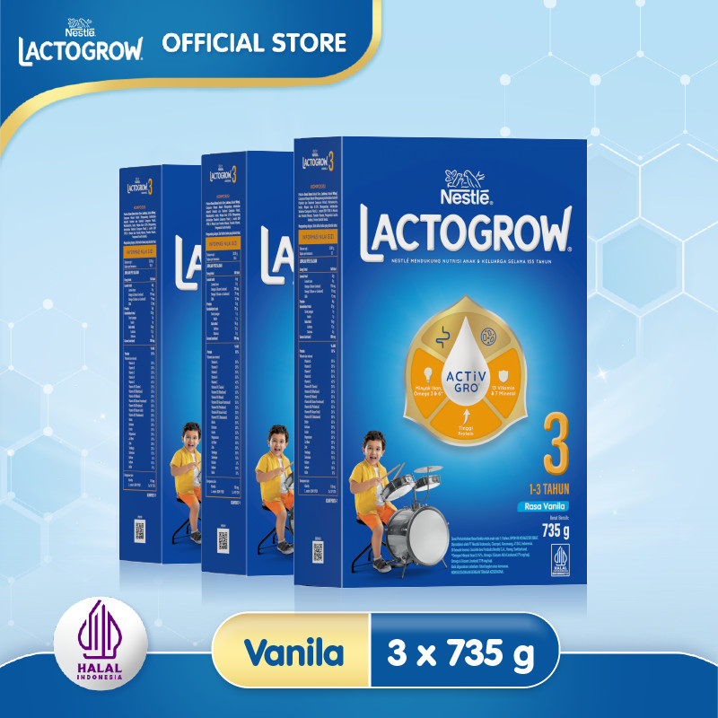 Jual Nestle LACTOGROW PRO 1+ / LACTOGROW 3 dengan ACTiVGRO Susu Vanila ...