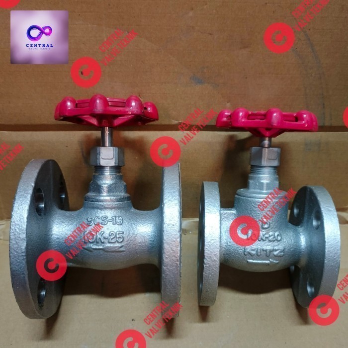 Jual Globe Valve 2" Inch KITZ Stainless 304 Flange Jis 10K SS304 DN50 | Shopee Indonesia