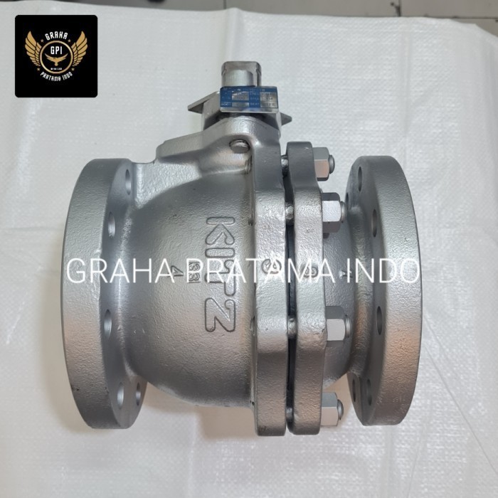 Jual BALL VALVE KITZ 3" INCH CAST IRON FC FLANGE JIS 10K DN80 | Shopee Indonesia