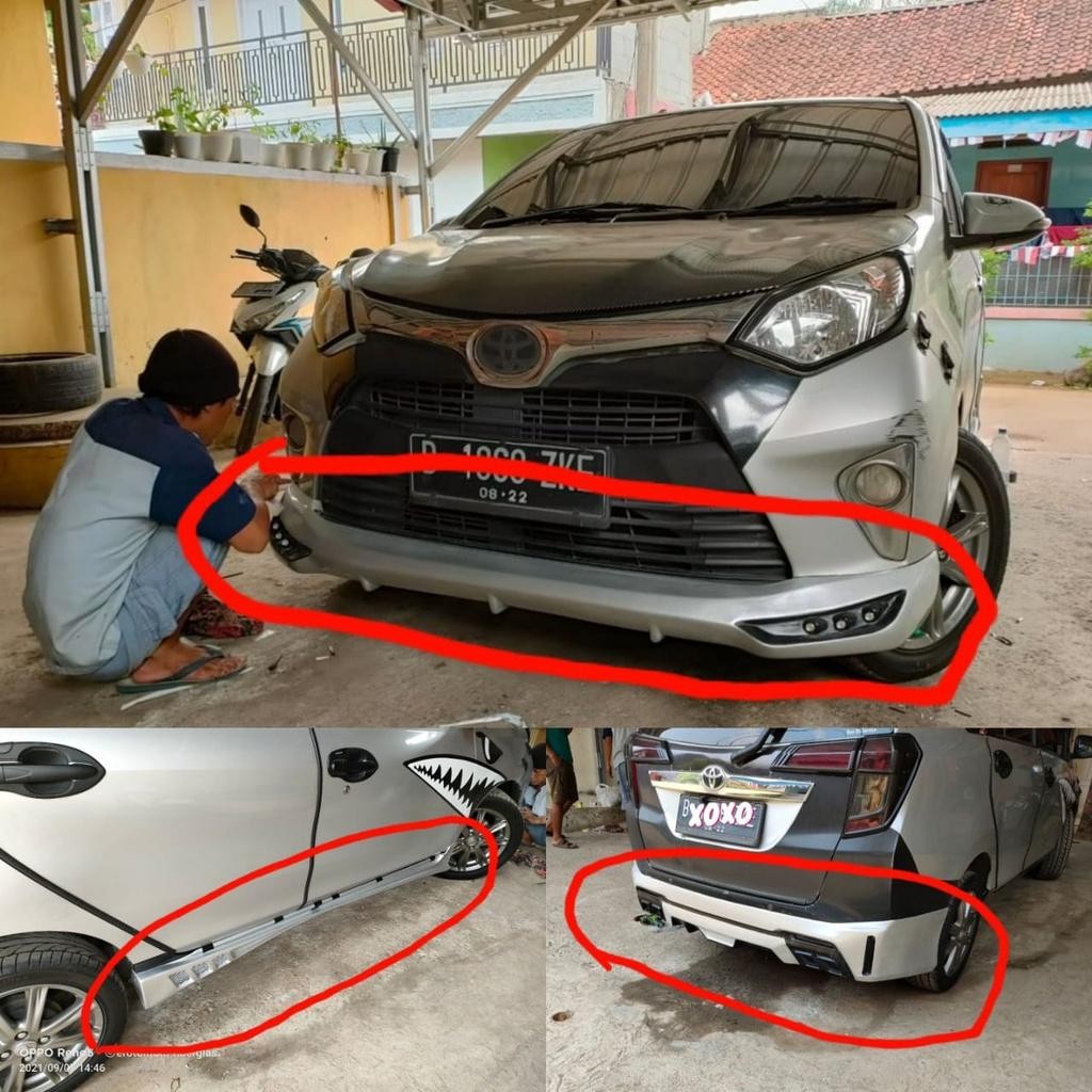 Jual Aksesoris Eksterior Modifikasi Modif Variasi Bodykit Full Bemper ...
