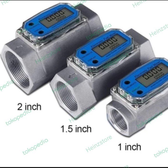 Jual Digital Flowmeter Turbine Flow Meter 1 Inch Lcd Alat Ukur Aliran | Shopee Indonesia