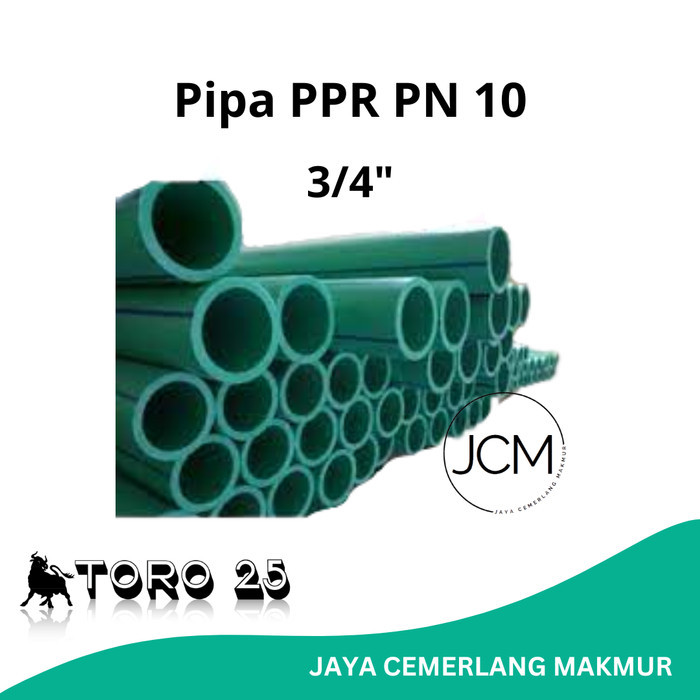 Jual NEW Pipa PPR PN 10 Toro 3/4 Inch / Pipa Air Dingin Toro 25 mm ...