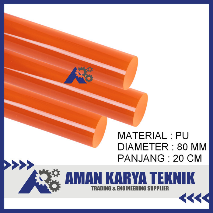 Jual Polyurethane Batangan ( Pu Rod ) Dia. 80 Mm X 200 Mm | Shopee Indonesia