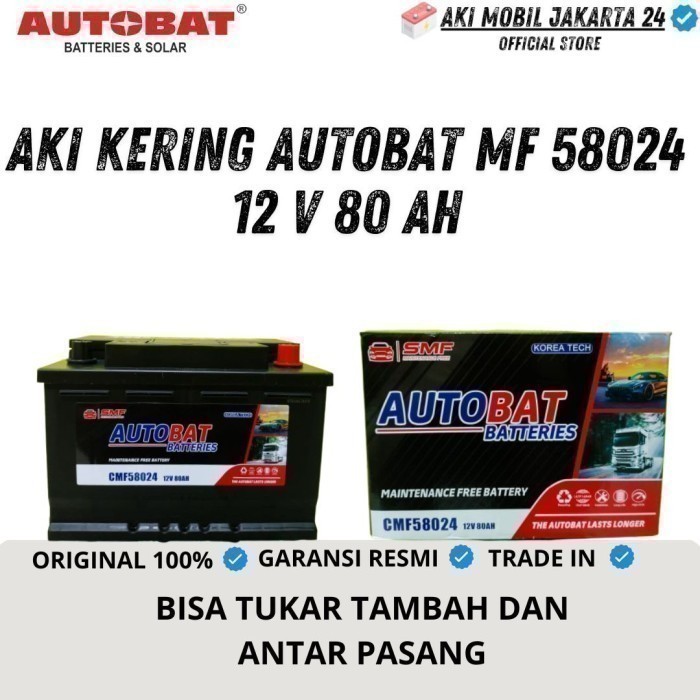 Jual Aki Mobil Innova Reborn Diesel AUTOBAT MF DIN 80 12V 80 Ah 58024 | Shopee Indonesia