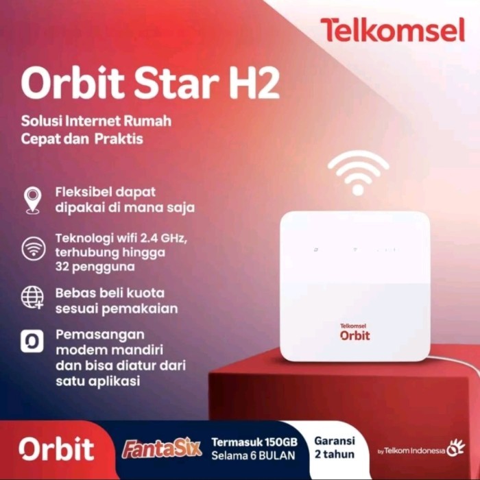 Jual Modem Huawei Telkomsel Orbit Star H2 Modem Wifi 4G High Speed ...