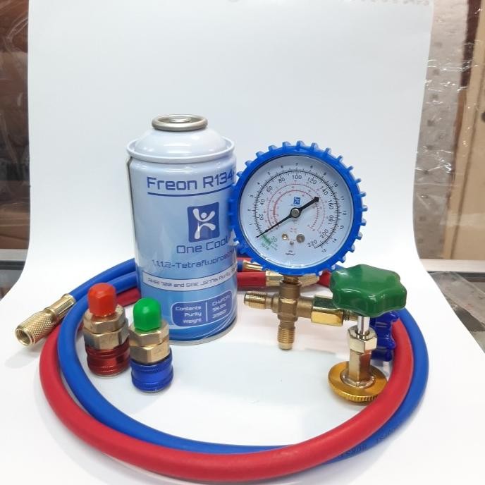 Jual Paket Isi Freon Ac Mobil Kulkas Manifold Selang Adaptor Selang ...