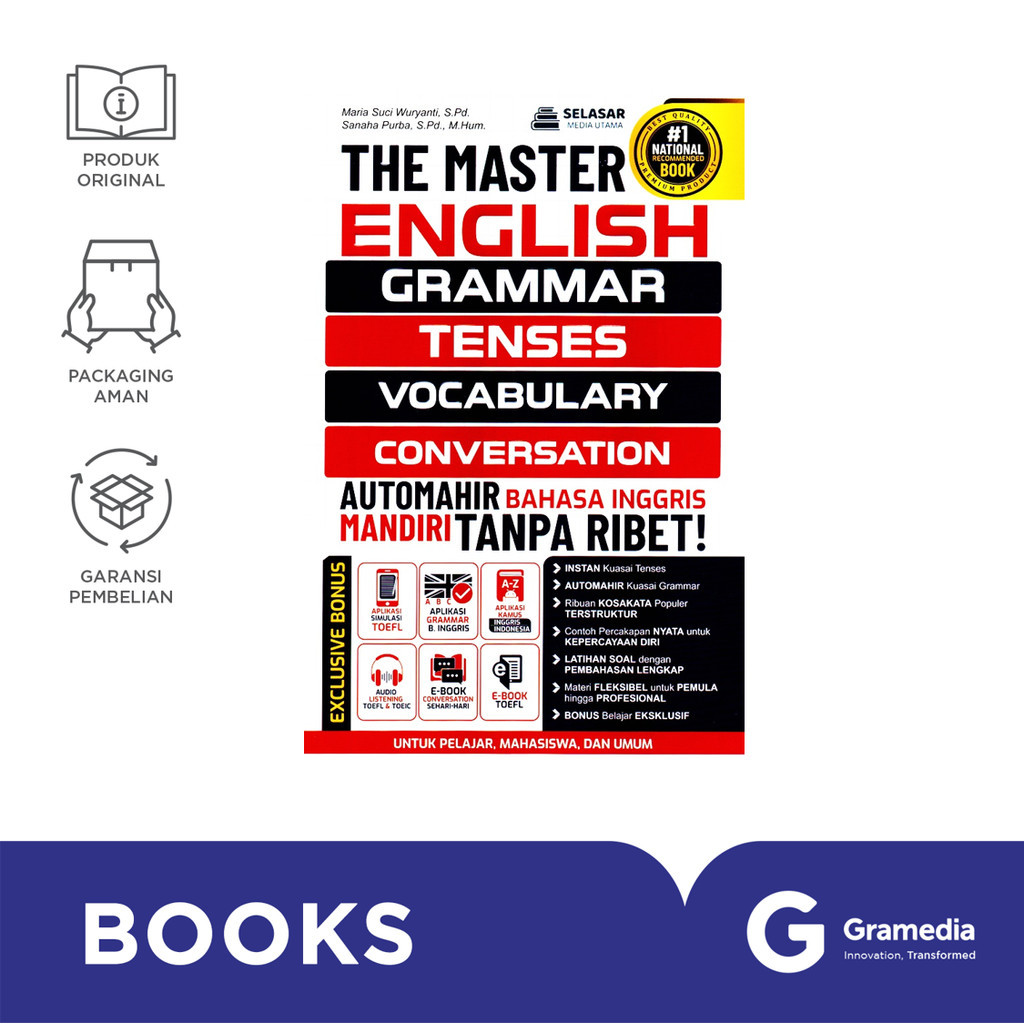 Jual The Master English Grammar Tenses Vocabulary Conversation | Shopee ...