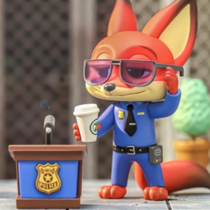 Jual pop mart disney zootopia - officer nick, ice cream nick figure ...