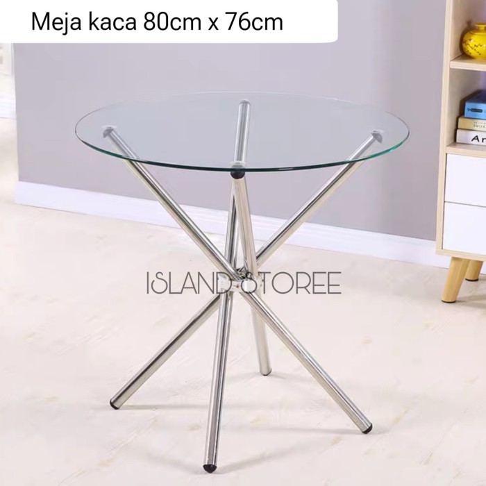 Jual Meja Kaca Meja Makan Bulat Meja Cafe Meja Pameran Meja Bar Meja ...