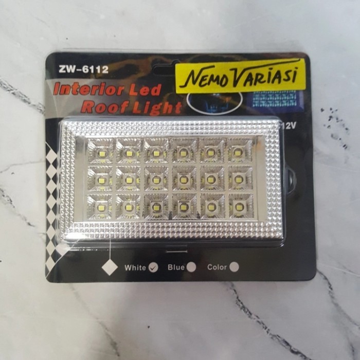 Jual LAMPU PLAFON MOBIL LED KOTAK | Shopee Indonesia