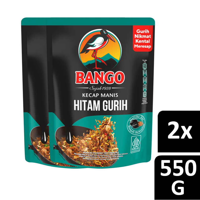 Jual BANGO HITAM GURIH 550G | KECAP MANIS HITAM GURIH TWINPACK | Shopee ...