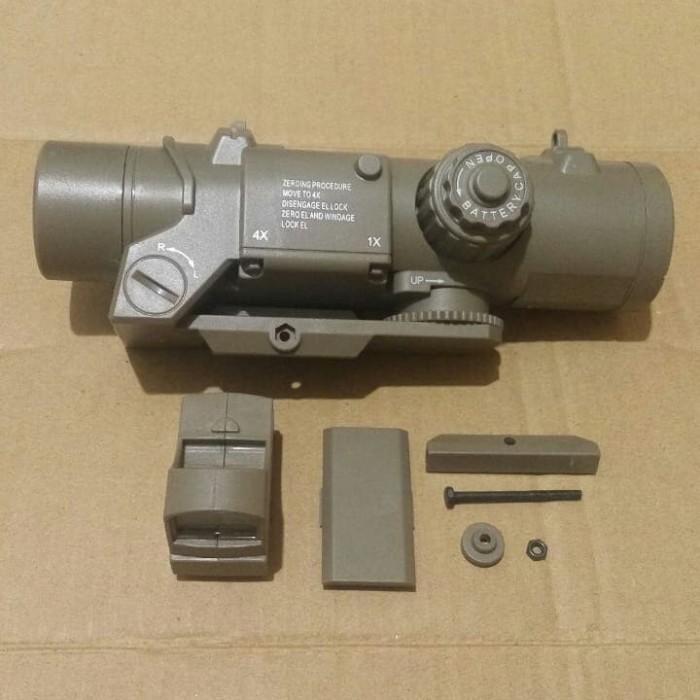 Jual dummy elcan specter DR red dot bahan plastik Premium | Shopee ...