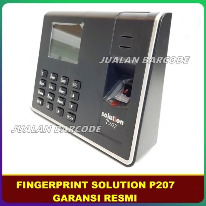Jual Mesin Absen Fingerprint Solution P207 / ABSENSI SOLUTION P208 ...