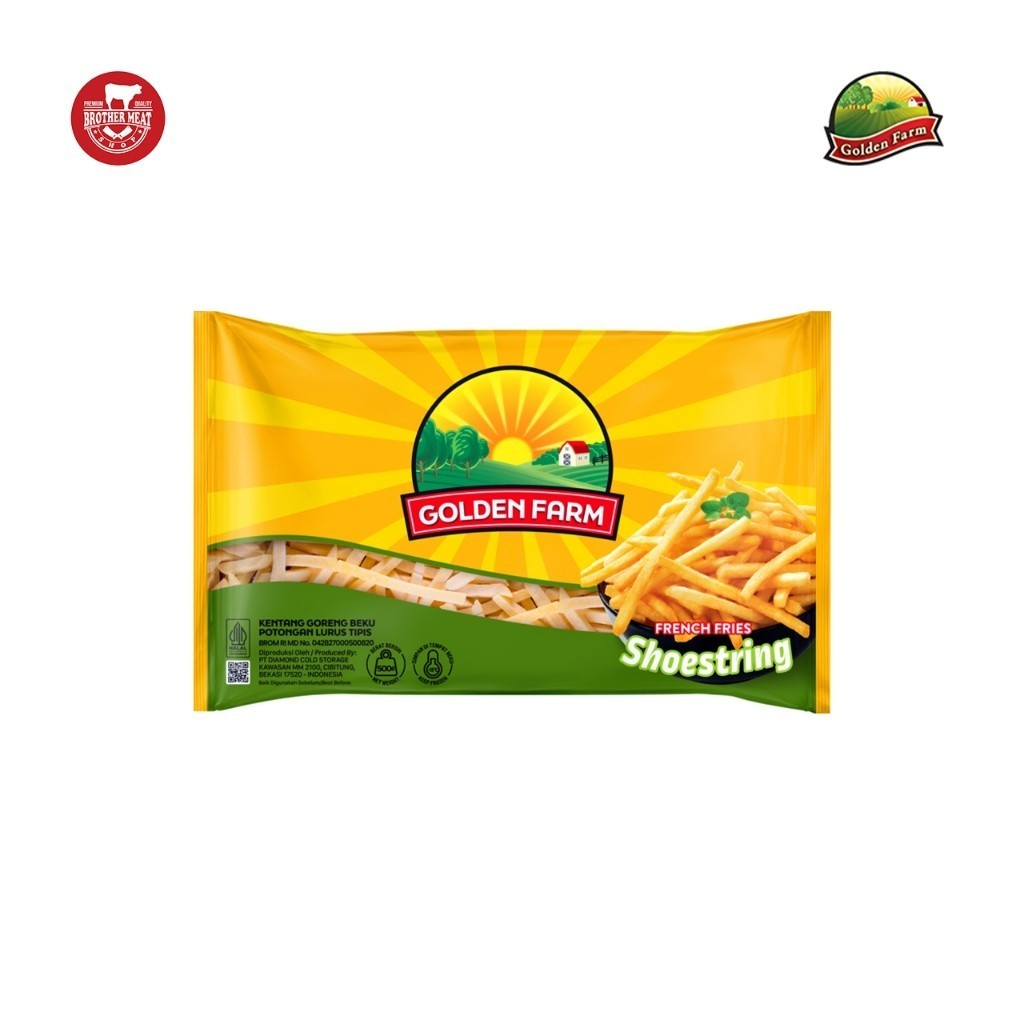 Jual Golden Farm Shoestring Fries 500gr, Kentang Goreng Beku ...