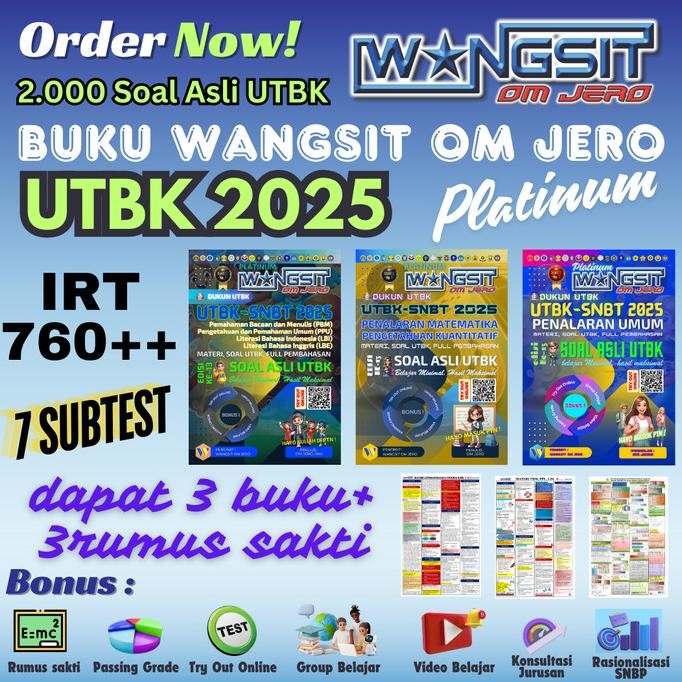 Jual PROMO [UTBK 2025] Buku Wangsit Om Jero UTBK SNBT 2025 | Shopee Indonesia