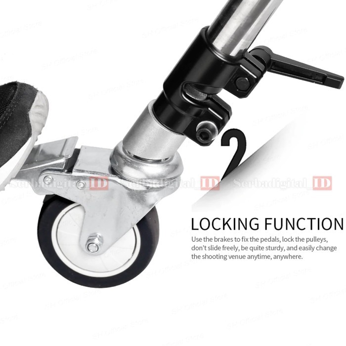 Jual Roda C Stand/ Light Stand/ Tripod Stainless Steel Wheels 3Pcs For ...