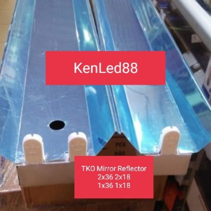 Jual Kap Lampu TKO RROR RLECTOR 1x36/1x16w Housing TL Neon Led T8 120cm ...