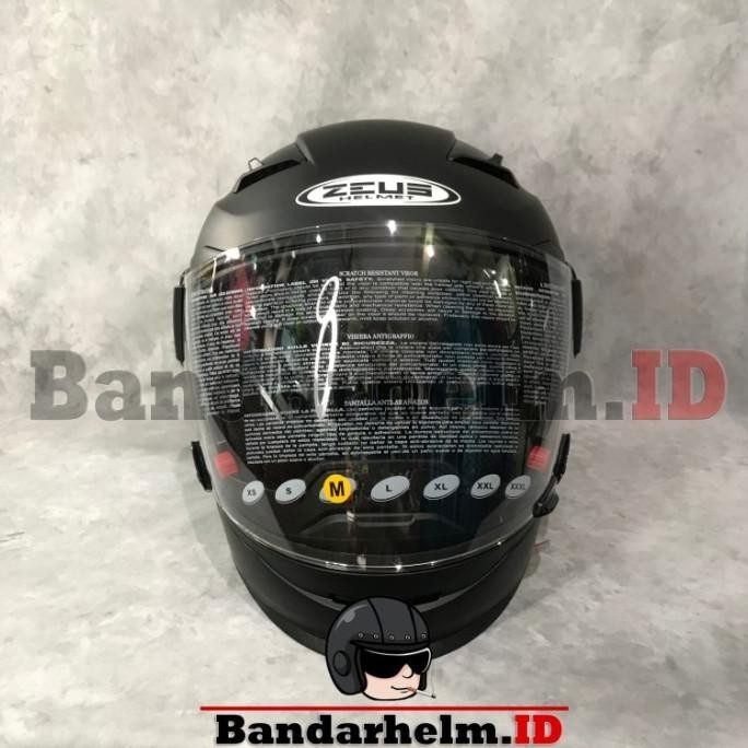 Jual Helm Half Face Zeus 611c Modular Black LAT | Shopee Indonesia