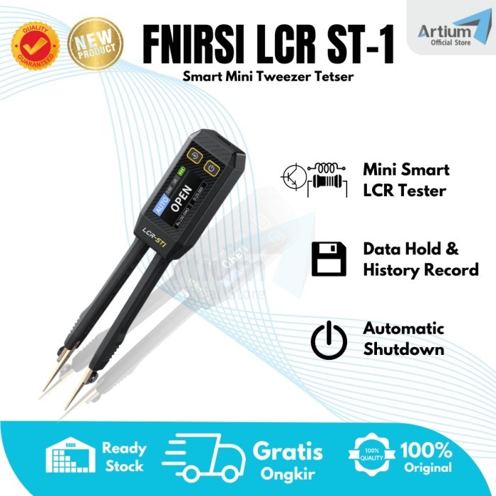 Jual Jual Fnirsi Lcr-St1 Mini Smart Tweezer Lcr Smd Smt Esr Tester Data ...