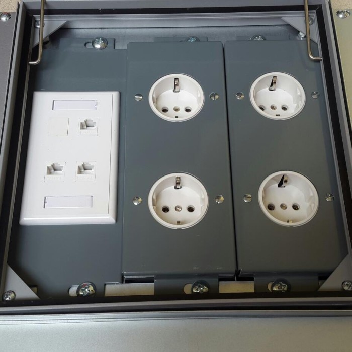 Jual Jual Mk Service Outlet Box + 4 Stop Kontak + 3 Data Cat6 + Port ...