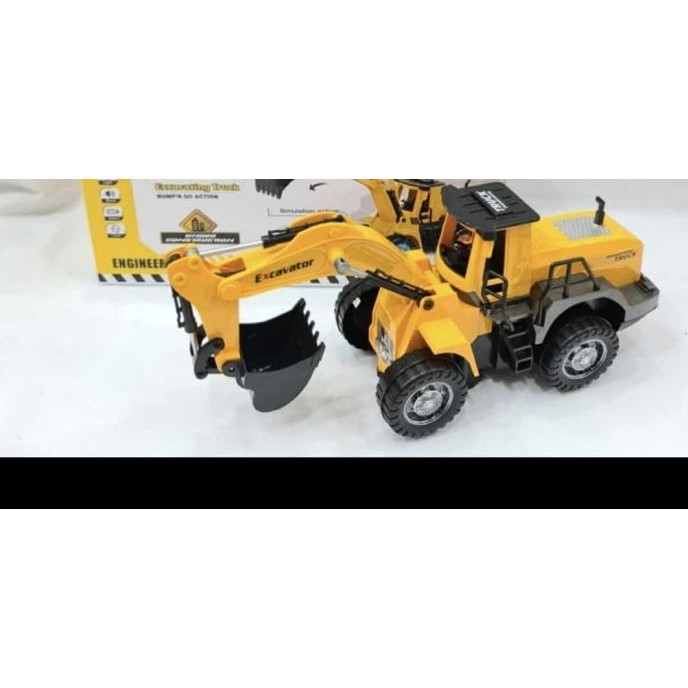 Jual Mainan Truk Excavator Beko Keruk Buldozer Angkut Muatan Crane ...
