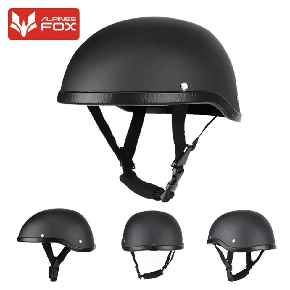 Jual japanese retro motorcycle helmet skull cap half face helmet four ...