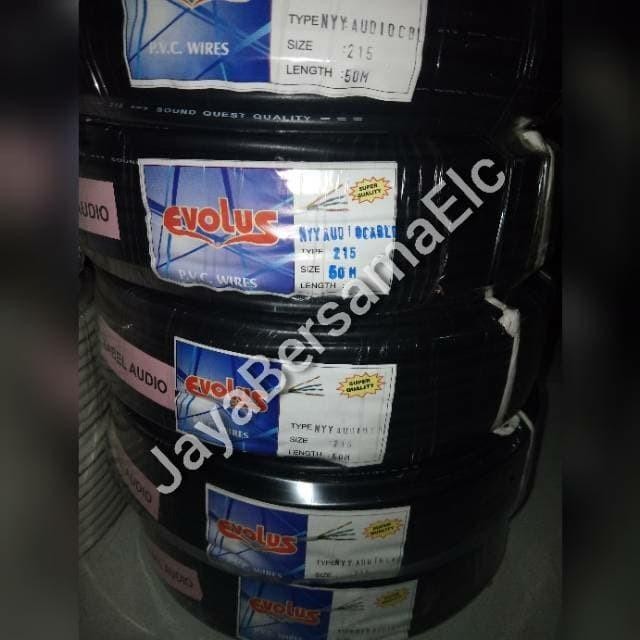 Jual Kabel Listrik 2X1.5 Serabut Putih / Hitam Evolus / Hyo-Nyyhyo 50 Meter | Shopee Indonesia