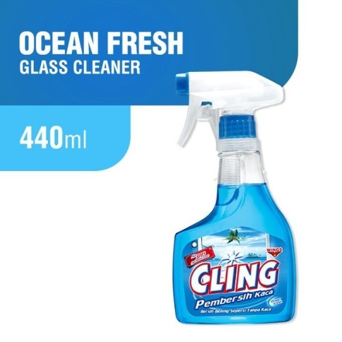 Jual CLING PEMBERSIH KACA OCEAN FRESH 440ML | Shopee Indonesia
