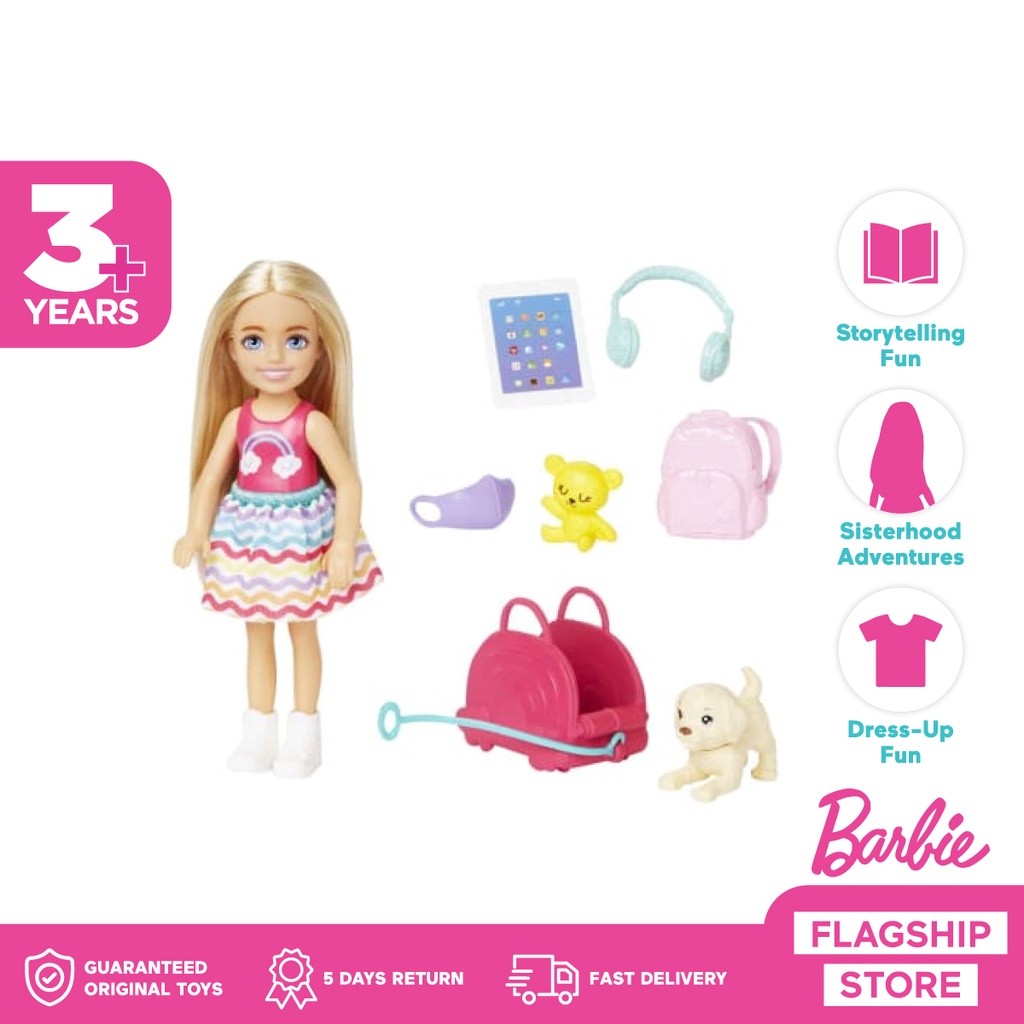 Jual Barbie Chelsea Travel Set and Accesories - Mainan Boneka Anak ...