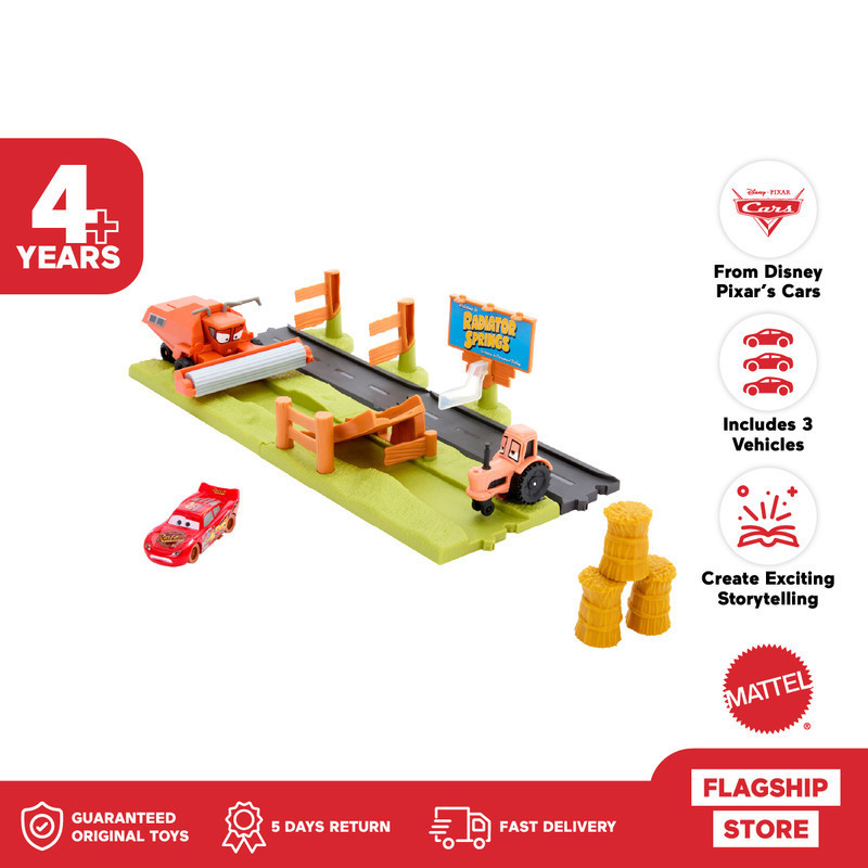Jual Disney And Pixar Cars Frank Escape & Stunt Race Playset - Mainan ...