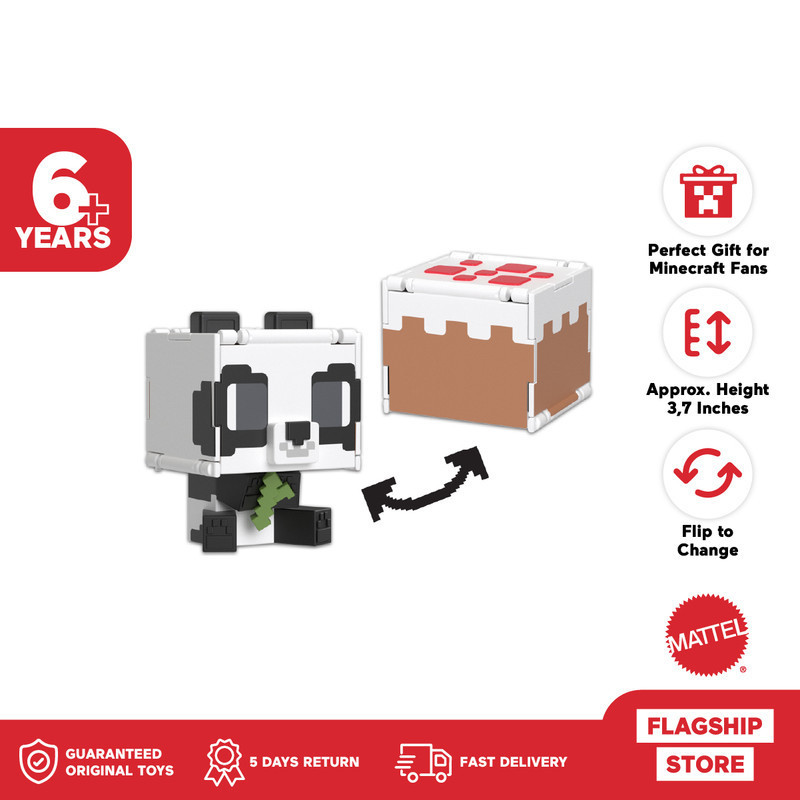 Jual Minecraft 2-in-1 Flippin' Pig Panda & Cake - Mainan Action Figure ...