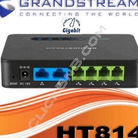 Jual Grandstream HT814 - 4FXS ATA with Dual Gigabit NAT Router | Shopee ...
