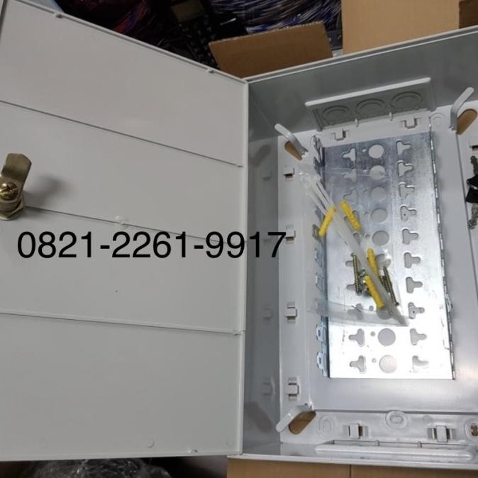 Jual Box MDF Fiber 100 Pair Box Telepon Fiber 100p box mdf + frame lsa ...