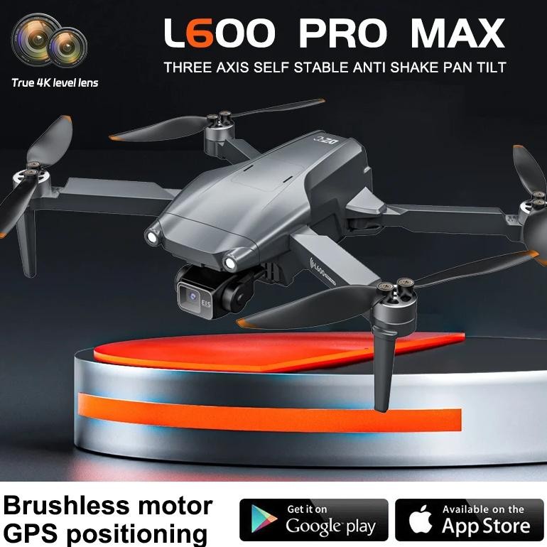 Jual l600 pro max gps drone 4k professional 3-axis ptz hd dual camera ...