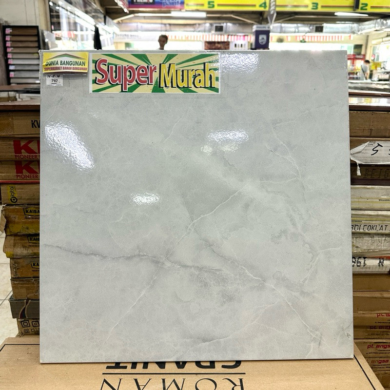 Jual Keramik Lantai 50x50 KIA Matoa Grey Keramik Glossy / Keramik ...