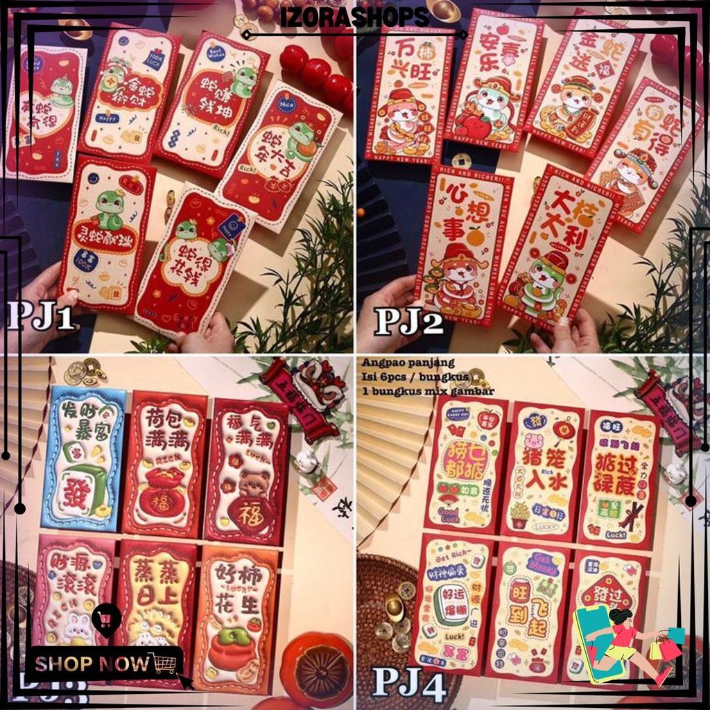 Jual Angpao Imlek Panjang Ular Premium / Angpao Cny Panjang 2025 ...
