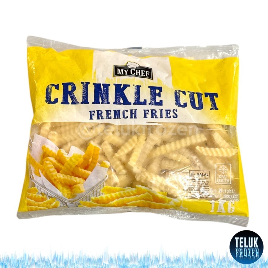 Jual My Chef Crinkle Cut French Fries 1kg Kentang Zig Zag 1 kg Potato Fry Gerigi Fried Potatoes ...