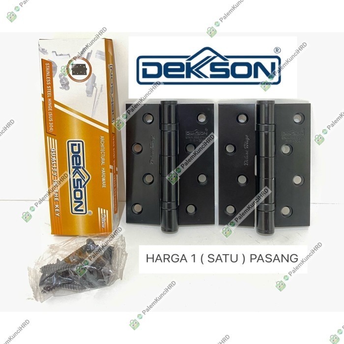 Jual Hinge Dekkson ESS DL 4x3x3MM 2BB Matt Black Engsel Pintu Stainless ...