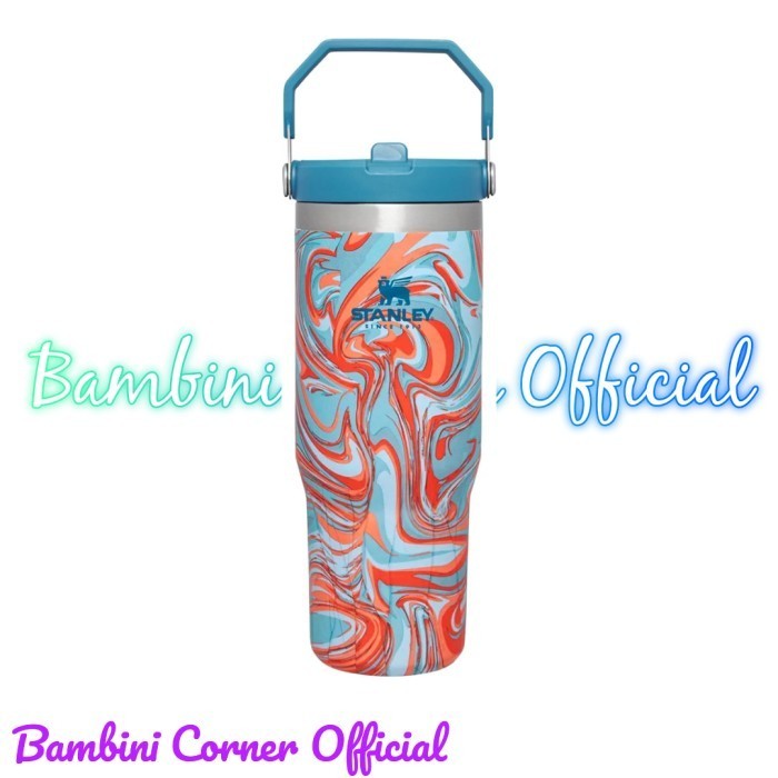 Jual STANLEYy IceFlow Flip Straw Tumbler 30oz - Pool Swirl | Shopee ...