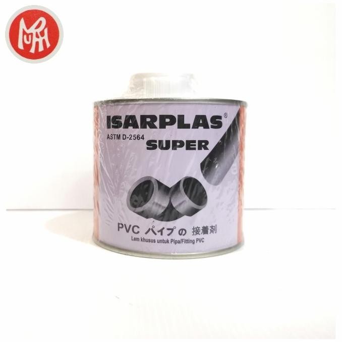 Jual Promo Lem Pipa PVC Isarplas kaleng kuas 400gr COD | Shopee Indonesia
