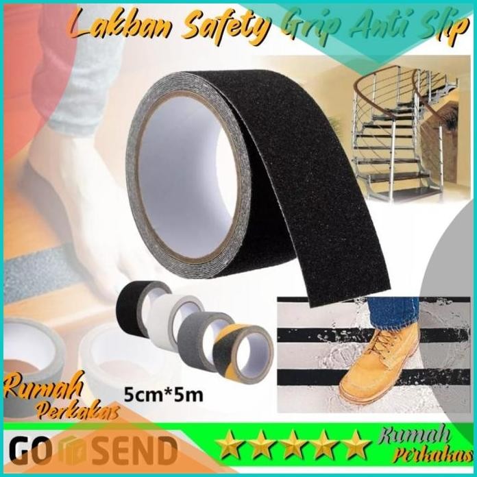 Jual Lakban Anti Slip Isolasi Tape Safety Lantai Walk Strong Traction 07D35 | Shopee Indonesia