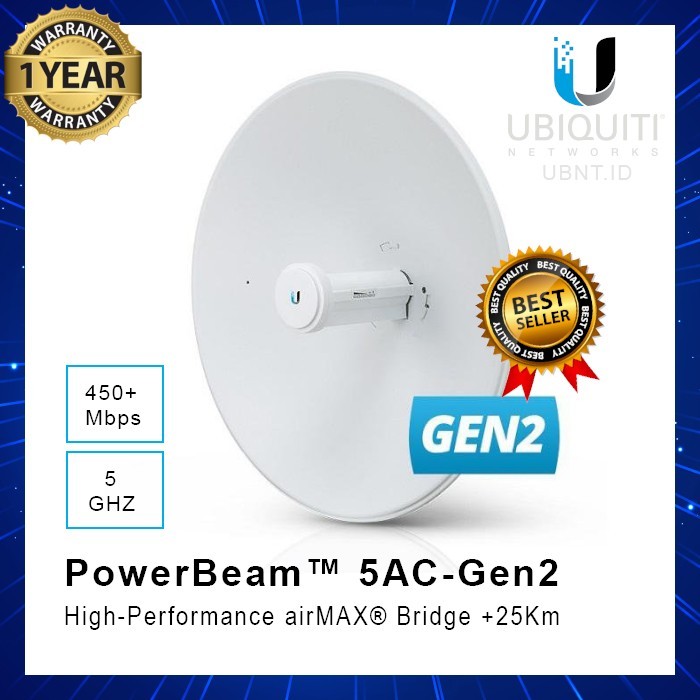 Jual Ubiquiti Powerbeam 5ac gen2 PBE-5AC-Gen2 25dbi | Shopee Indonesia