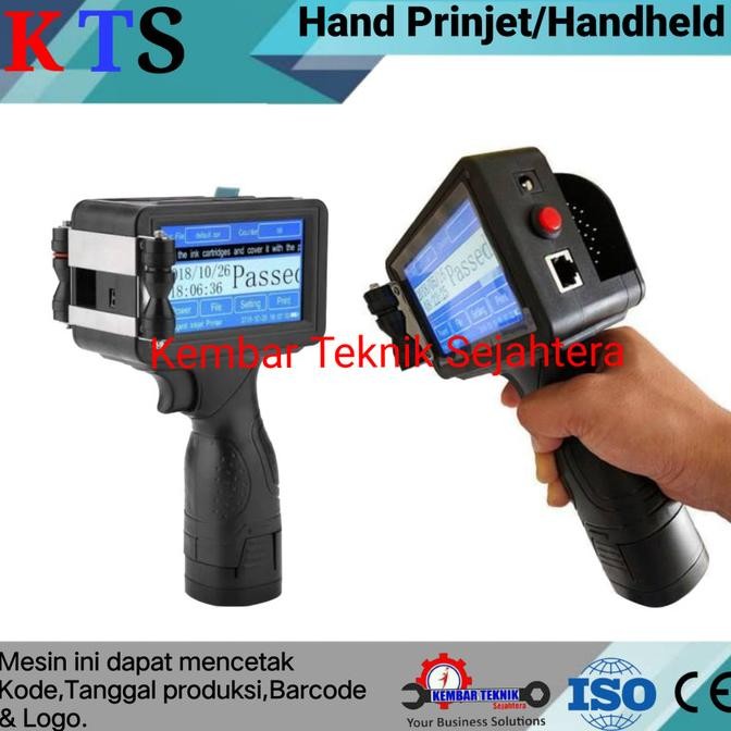Jual MESIN CETAK TANGGAL KODE PRODUKSI BARCODE/HAND PRINJET HANDHELD ...