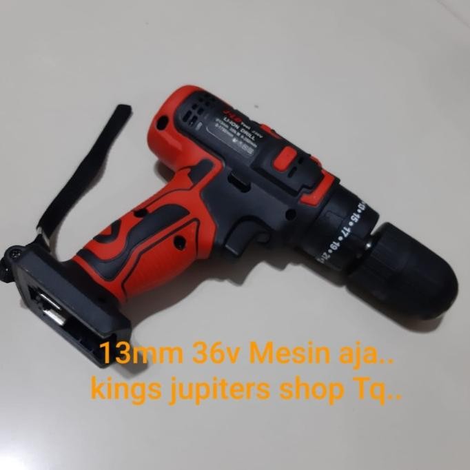 Jual MESIN AJA JLD BOR BATRE 13MM HAMMER CORDLESS CORLESS 36VOLT 36V ...