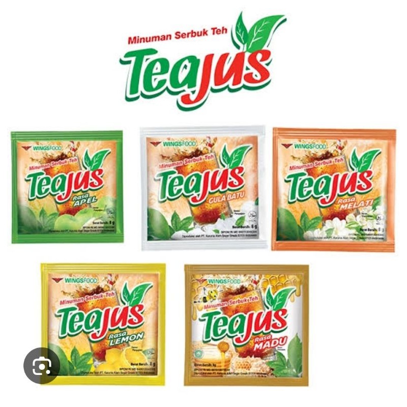 Jual Tea Jus Renceng isi 10 Tea Jus Gula Batu Apel Lemon Melati ...