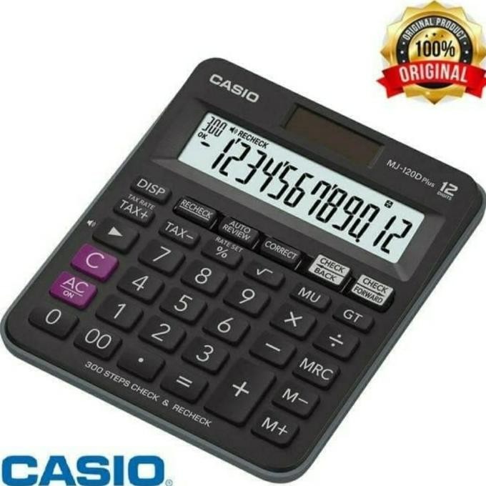 Jual KALKULATOR CHECK & CORRECT CASIO MJ 120D PLUS / Calculator Cek ...